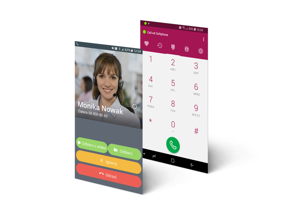 Aplikacja Call-eX Softphone - Datera